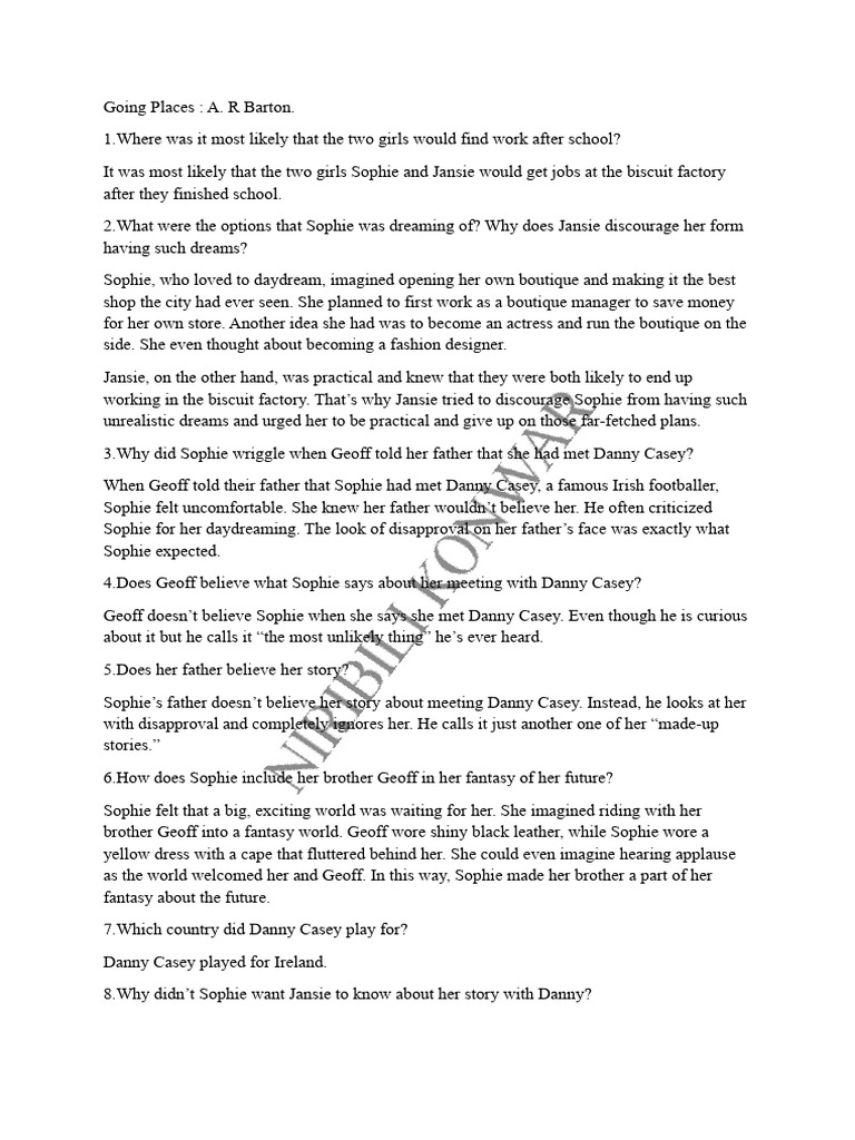 Sophie and Jansie's Dreams and Realities | PDF