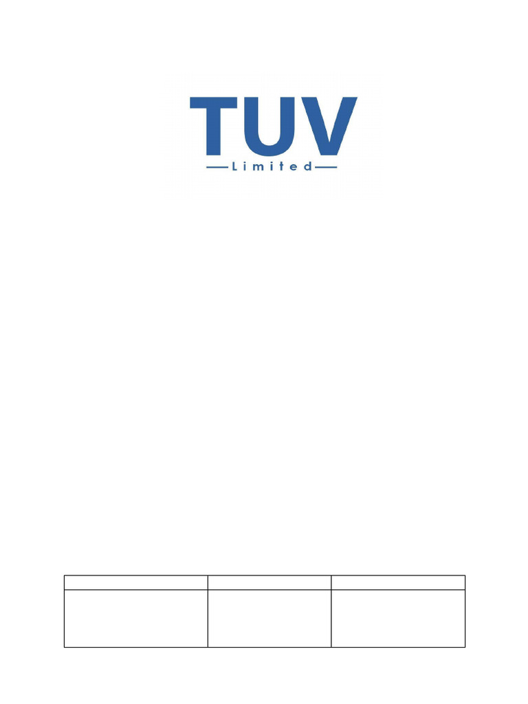 TUV Ltd. P 02 Certification - General - Procedure | PDF | Audit ...