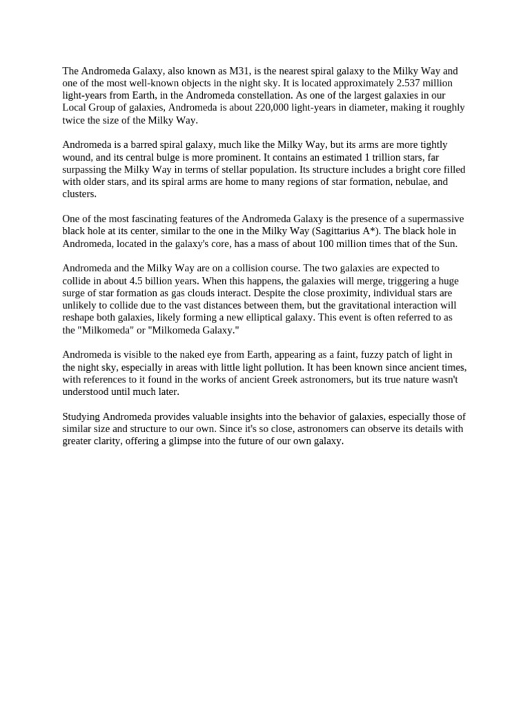 Andromeda Galaxy (M31) | PDF