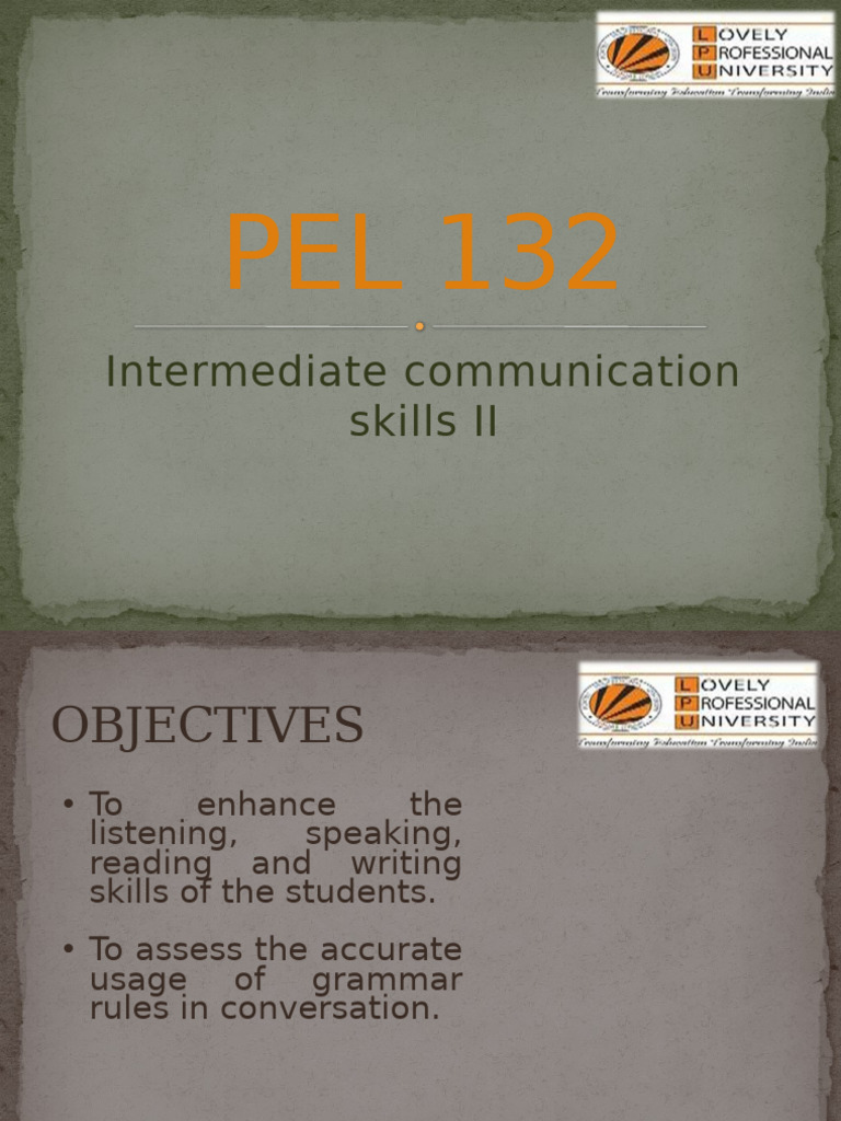 Advanced Communication Skills Course | PDF | Verb | Vocabulary