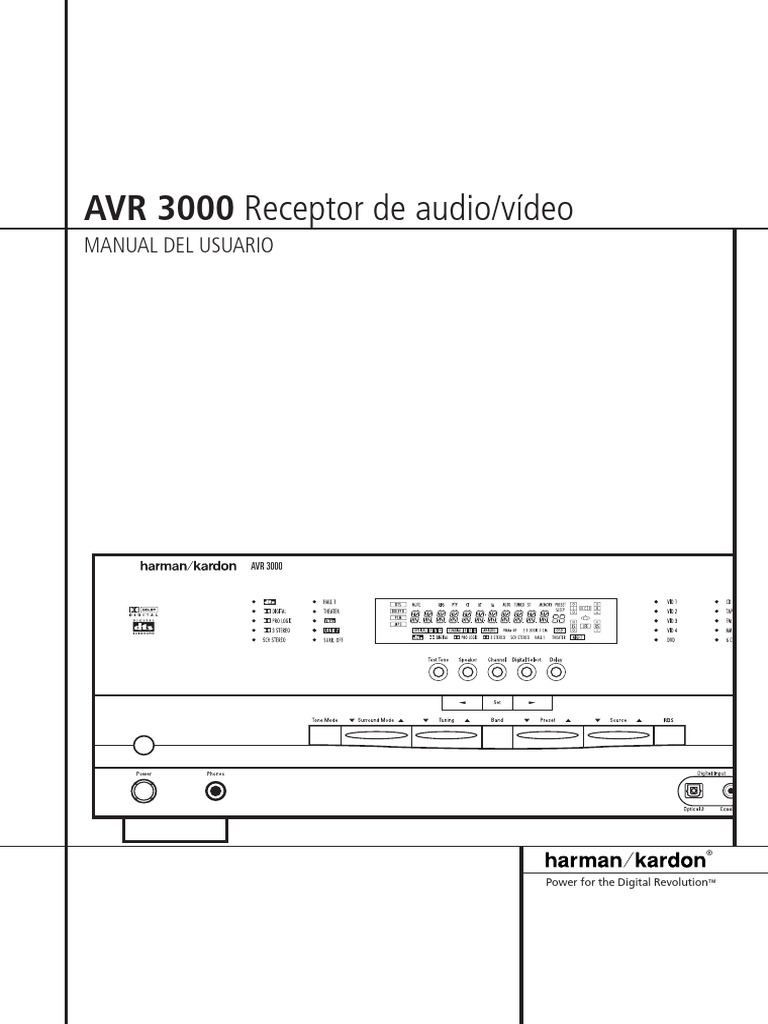 Avr 3000 | PDF | Altoparlante | Control remoto