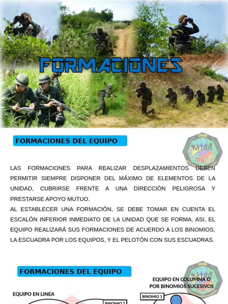 7 - Exposicion Formaciones | PDF | Militar | Operaciones militares