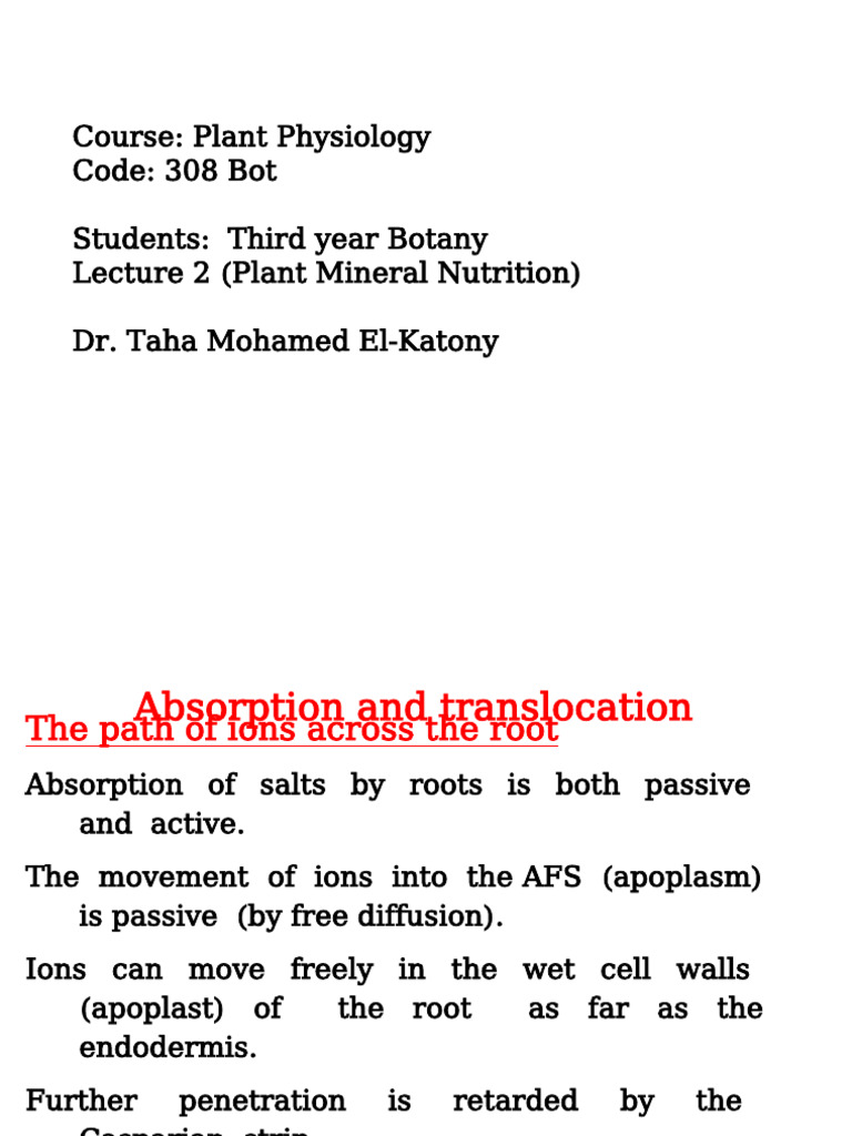 Plant Physiology Pdf Plant Stem Leaf