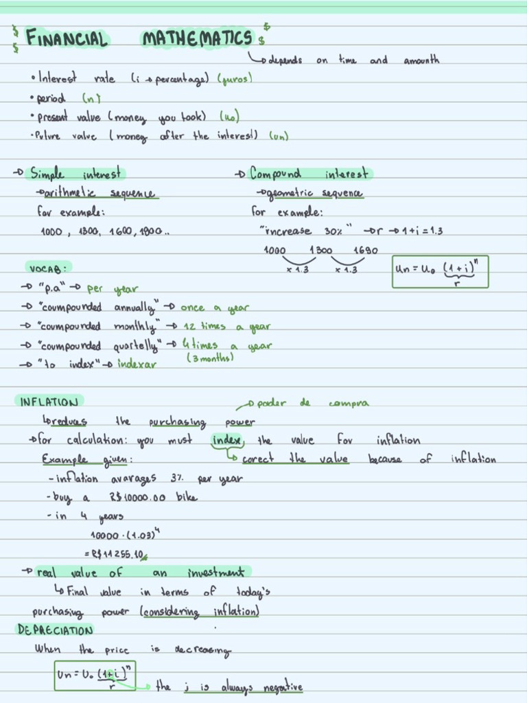 FINANCIAL MATHEMATICS | PDF