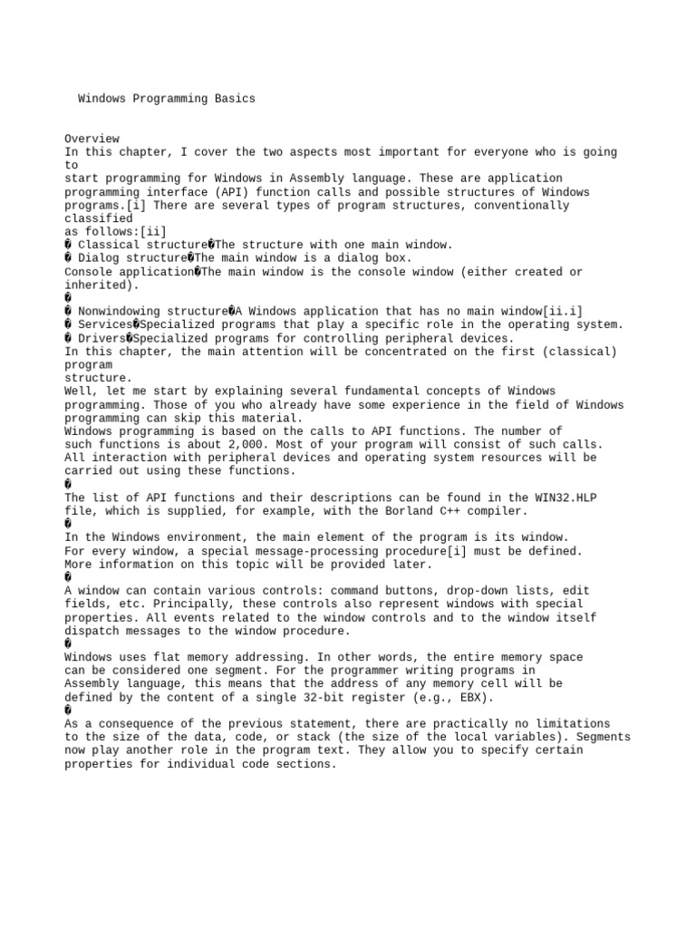 Windows Programming Basics | PDF | Programming | Computer Program Windows Programming Basics | PDF | Programming | Computer Program