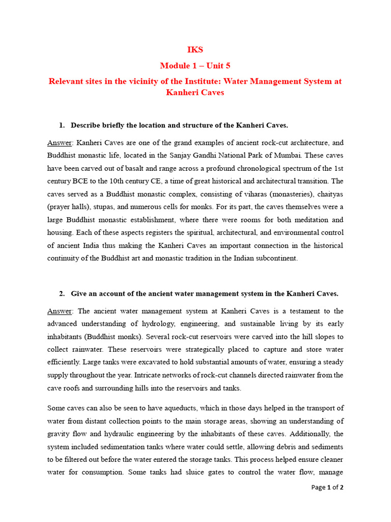 IKS Notes Module 1 Units 5 | PDF | Environment | Earth Sciences