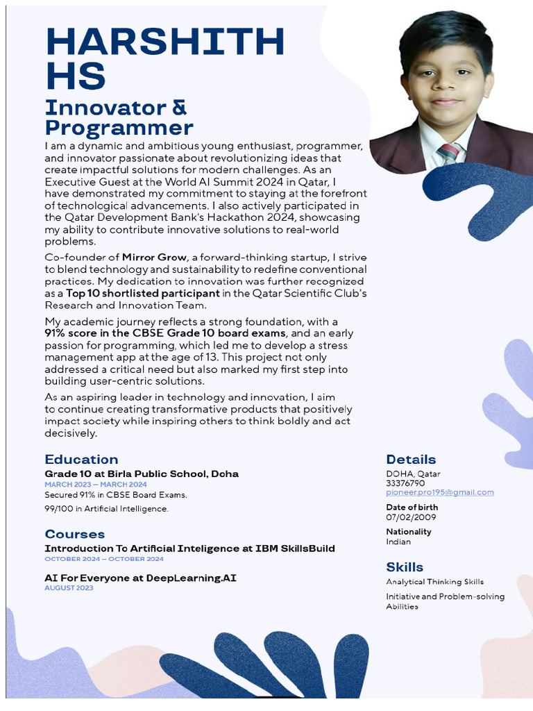 Harshith Resume | PDF