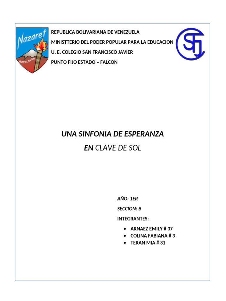 Sinfonía de Esperanza en Venezuela | PDF