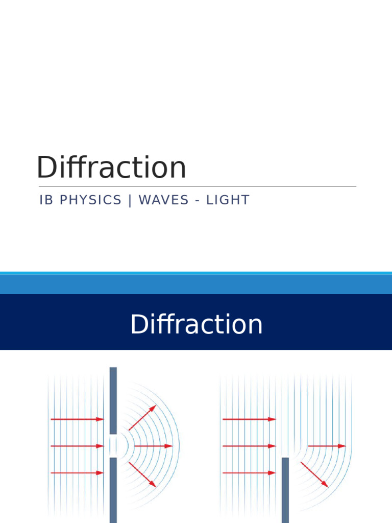 Waves 10 Diffraction | PDF