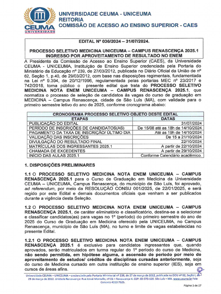 Edital-036-2024-NOTA-ENEM | PDF
