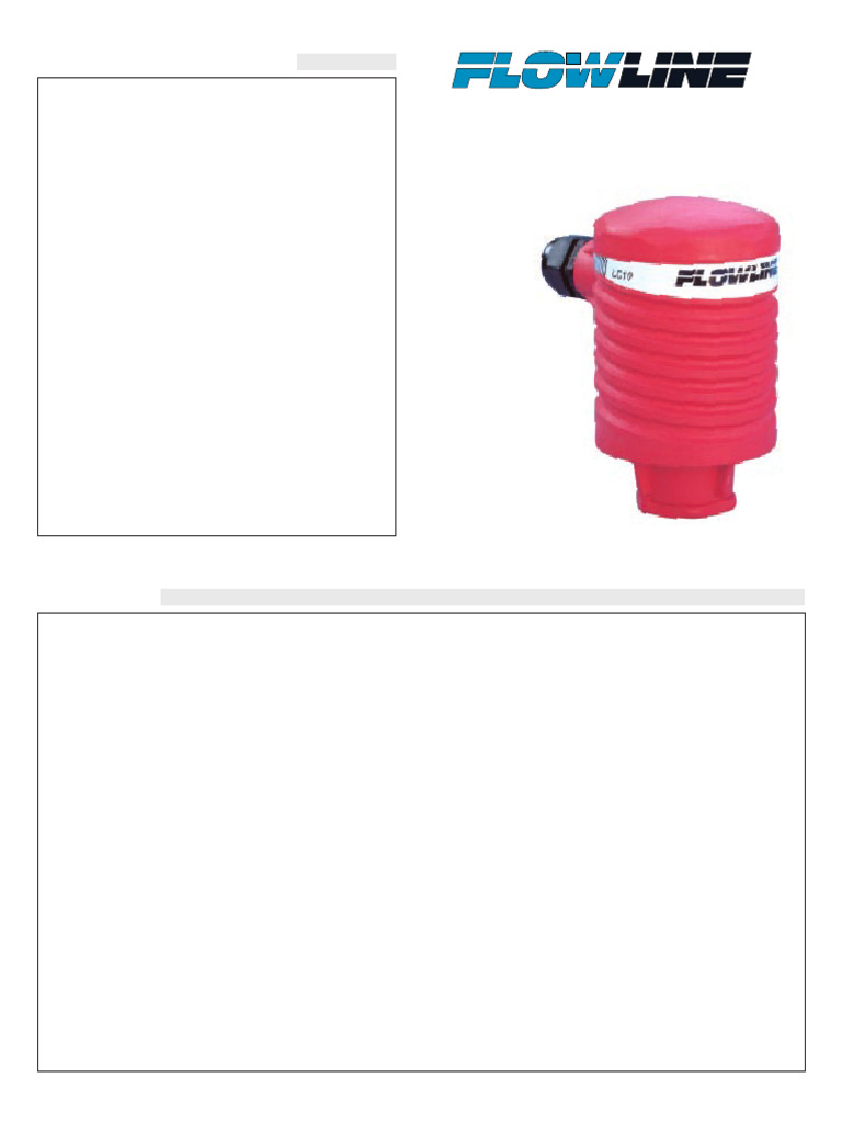 Flowline LC10 LC11 Manual | PDF | Relay | Switch