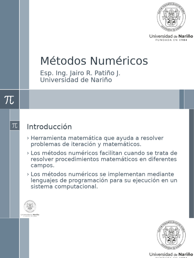 Métodos Numéricos - Error | PDF | Exactitud y precisión | Análisis numérico