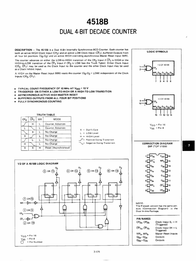 4518 Datasheet | PDF