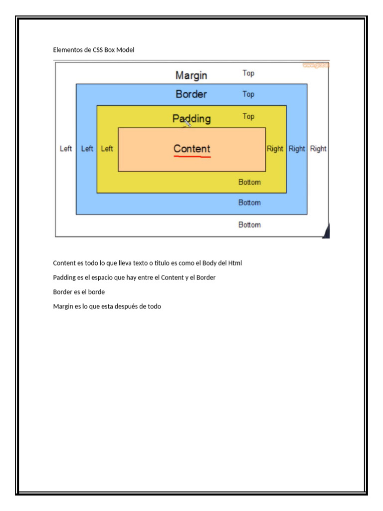 Elementos de CSS Box Model | PDF