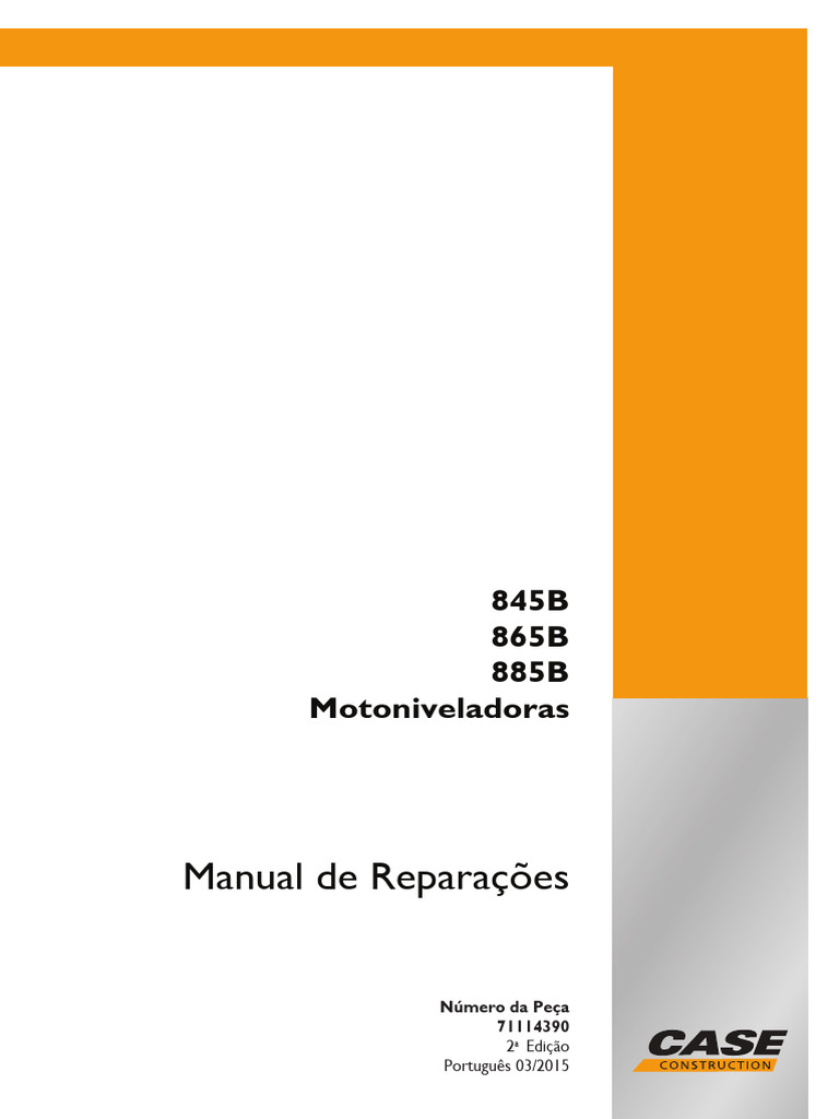 MOTONIVELADORA 845B | PDF | Eixo | Motores