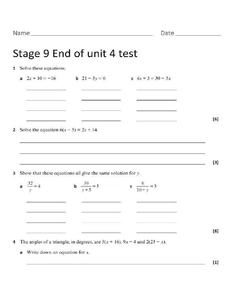 Unit 4 Test | PDF
