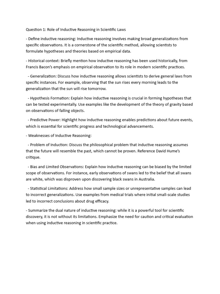 Inductive Reasoning in Science | PDF | Falsifiability | Inductive Reasoning