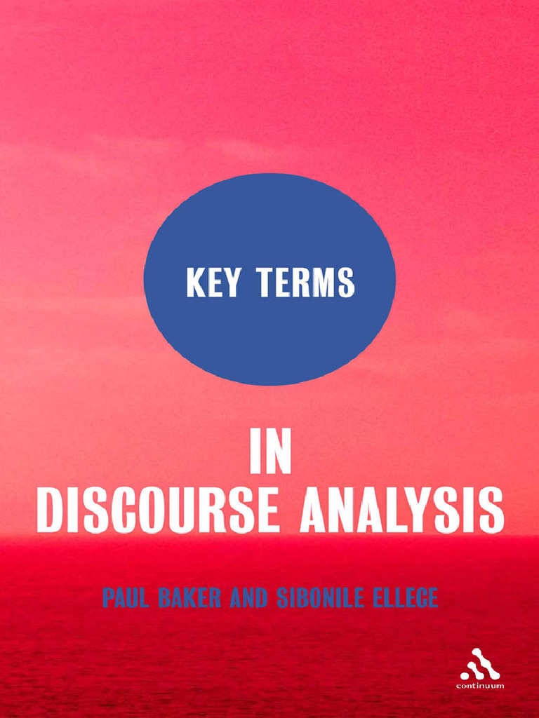Key Terms in Discourse Analysis | PDF | Argument | Clause