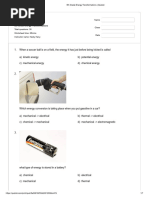Types of Energy (Grade 6) - Free Printable Tests and Worksheets | PDF ...