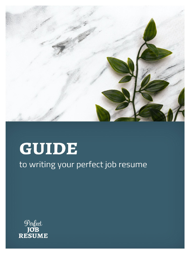 Perfect Job Resume Writing Guide | PDF | Résumé