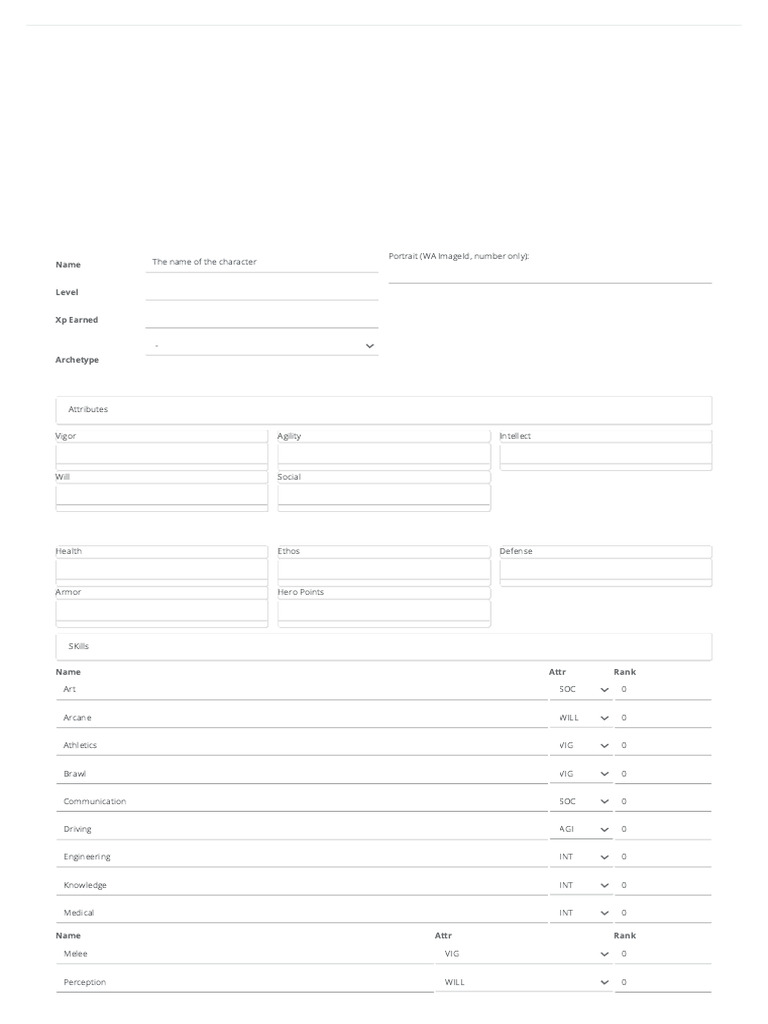 Victoria Character Sheet | PDF | Multiplayer Video Games | Multiplayer ...