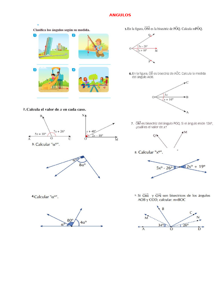 TAREA ANGULOS SEXTO | PDF