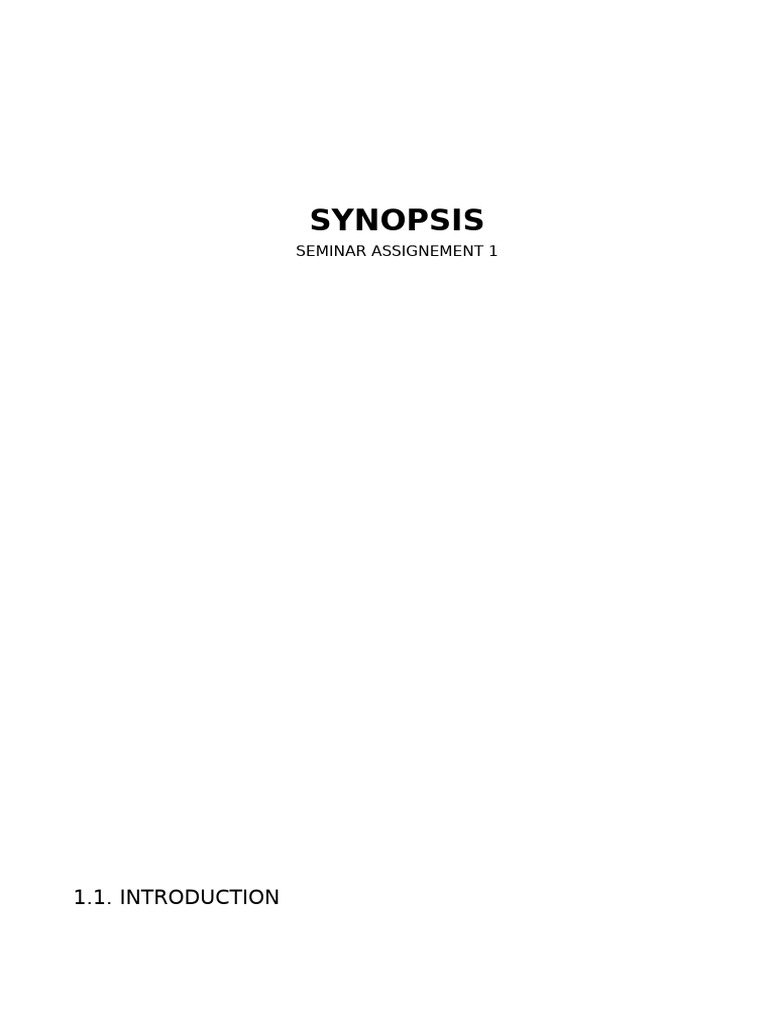 SYNOPSIS 1 | PDF | Drug Rehabilitation | Substance Dependence