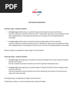 MSC Demurrage and Detention Tariffs 2024 | PDF | Shipping