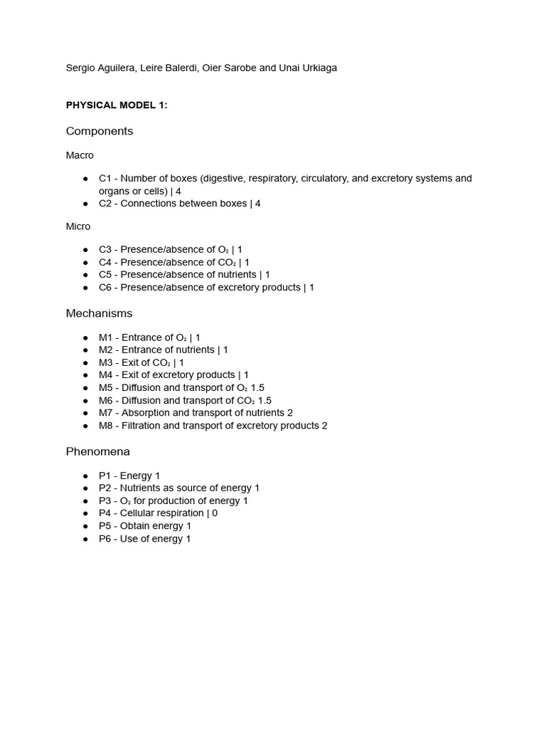 PHYSICAL MODELS EVALUATION | PDF