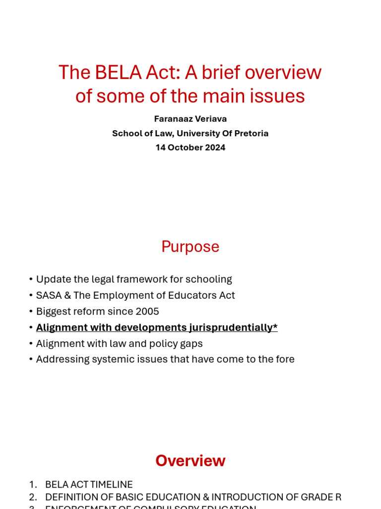 Education Law Reform Overview | PDF | Learning | Curriculum