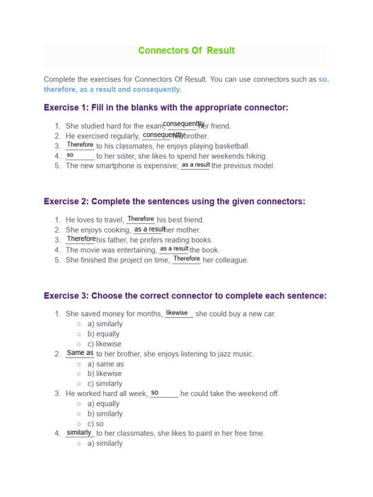 05 - Connectors Of Comparison | PDF