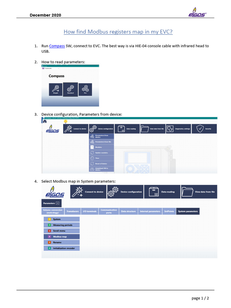 Modbus registers ELcor | PDF Modbus registers ELcor | PDF