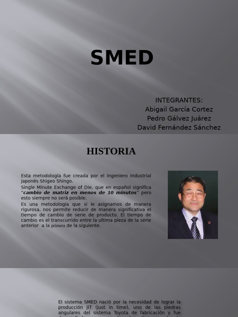 Metodología SMED: Optimización de Tiempos | PDF | Lean Manufacturing