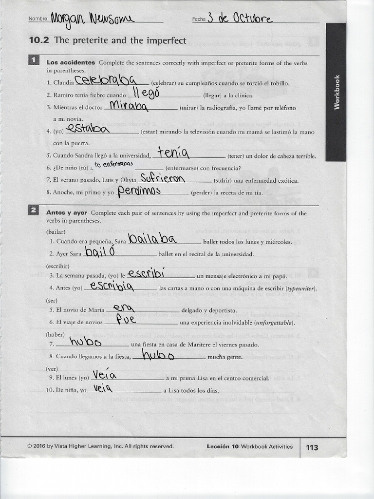 Imperfecto - Pretérito | PDF