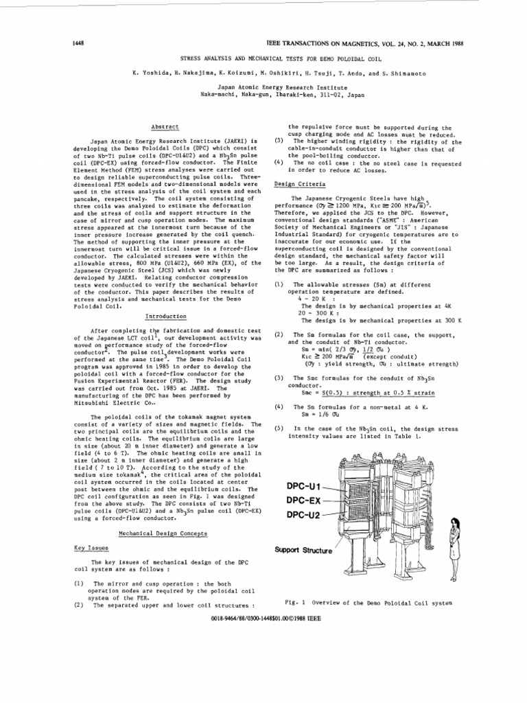 Stress Analysis of Demo Poloidal Coil | PDF | Young's Modulus | Pascal ...