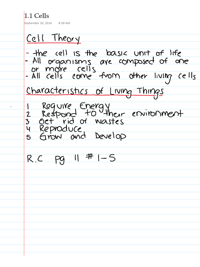 1.1 Cells | PDF