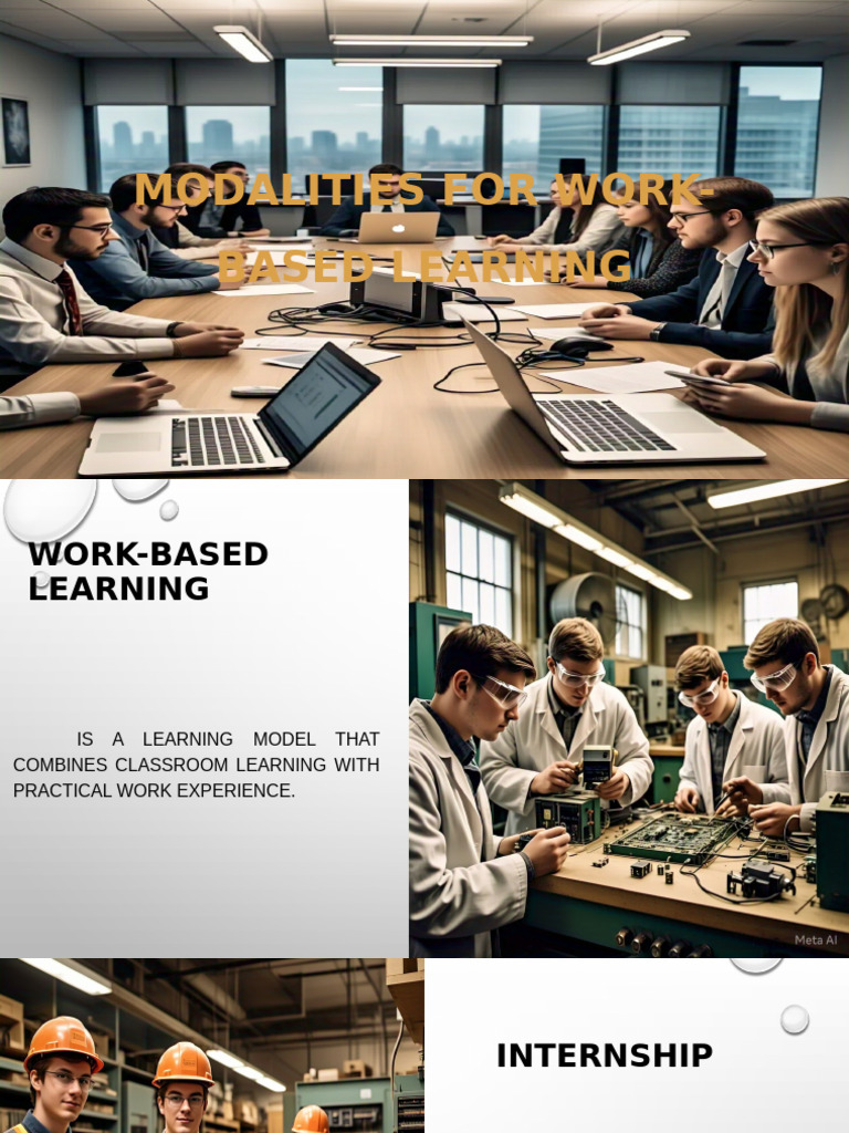 Modalities For Work Based Learning Jaimejosh | PDF | Mentorship ...