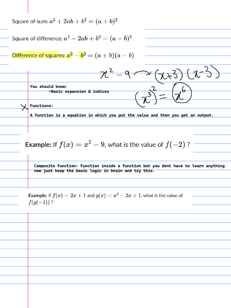 Advanced Math_annotated | PDF