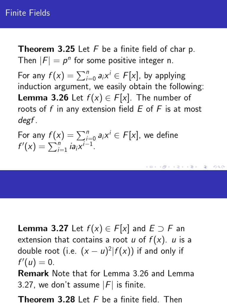 12lecture8 | PDF | Field (Mathematics) | Group Theory