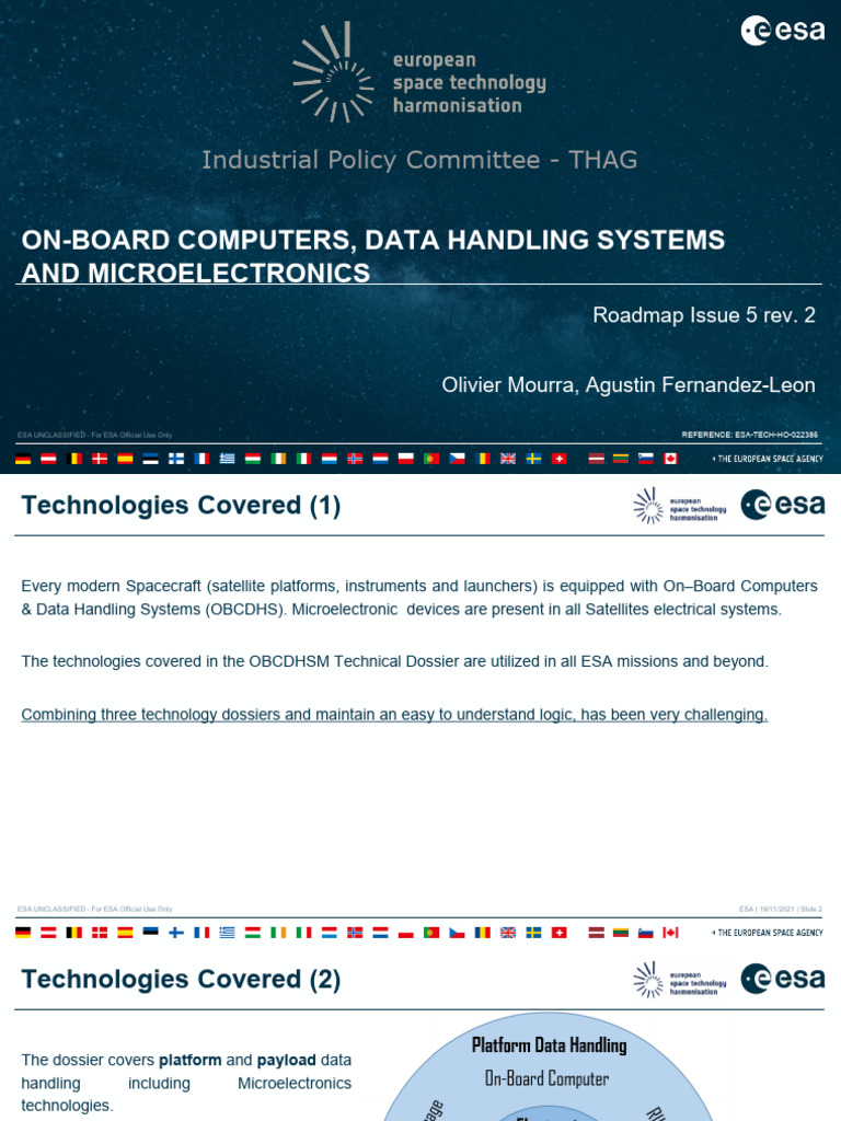 2021.1 - On-Board Computers, Data Handling Systems and Microelectronics ...