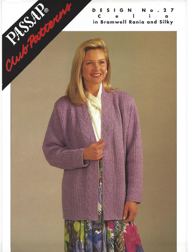 Passap Club - Design No. 27 Pattern Book | PDF