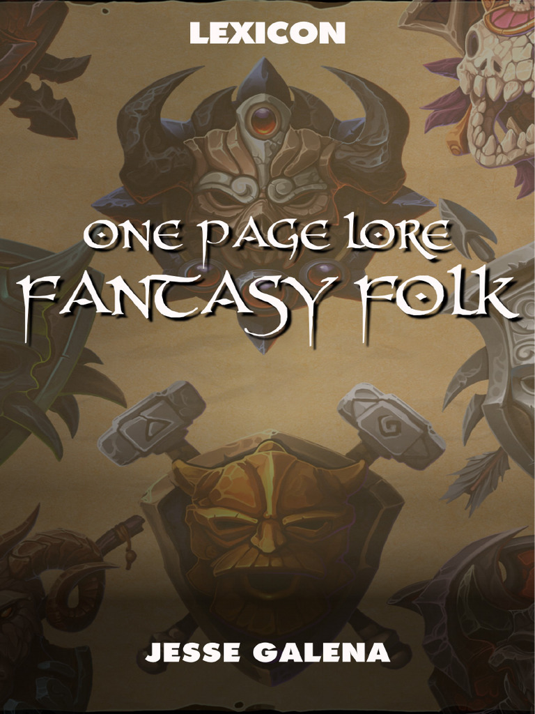 One Page Lore Fantasy Folk - Jesse Galena | PDF | Dwarf (Dungeons ...
