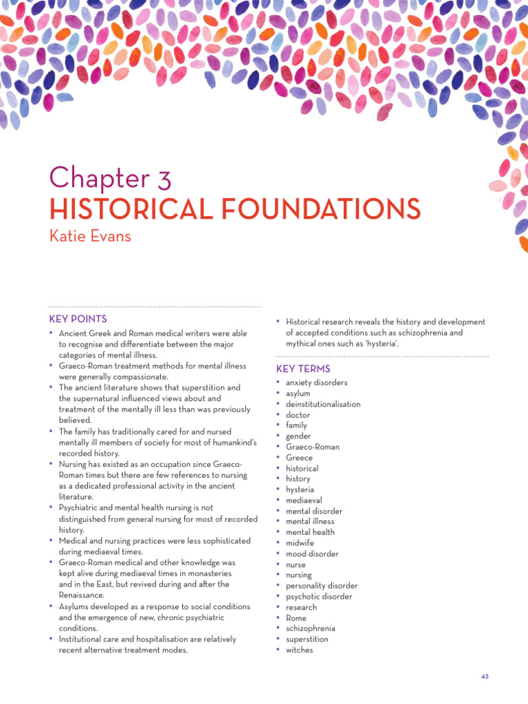 Historical Foundations | PDF | Psychiatry | Mental Disorder