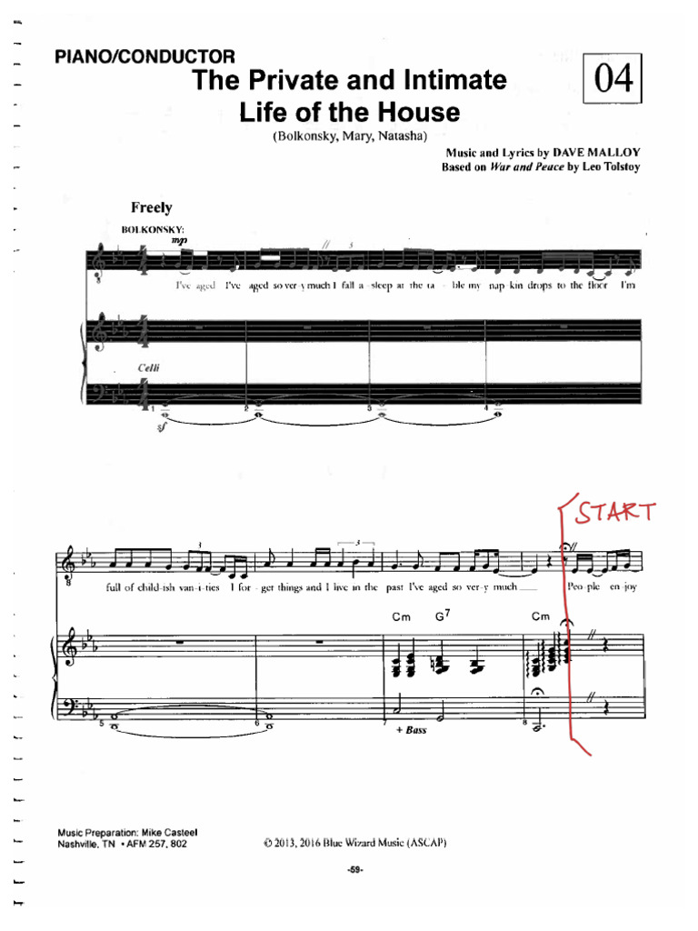 Bolkonsky & Mary Callback Cut Final | PDF