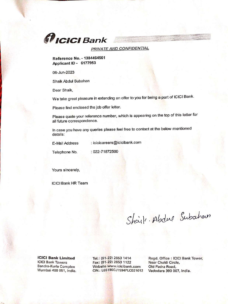 Offer Letters Skill Hub | PDF | Employment | Salary