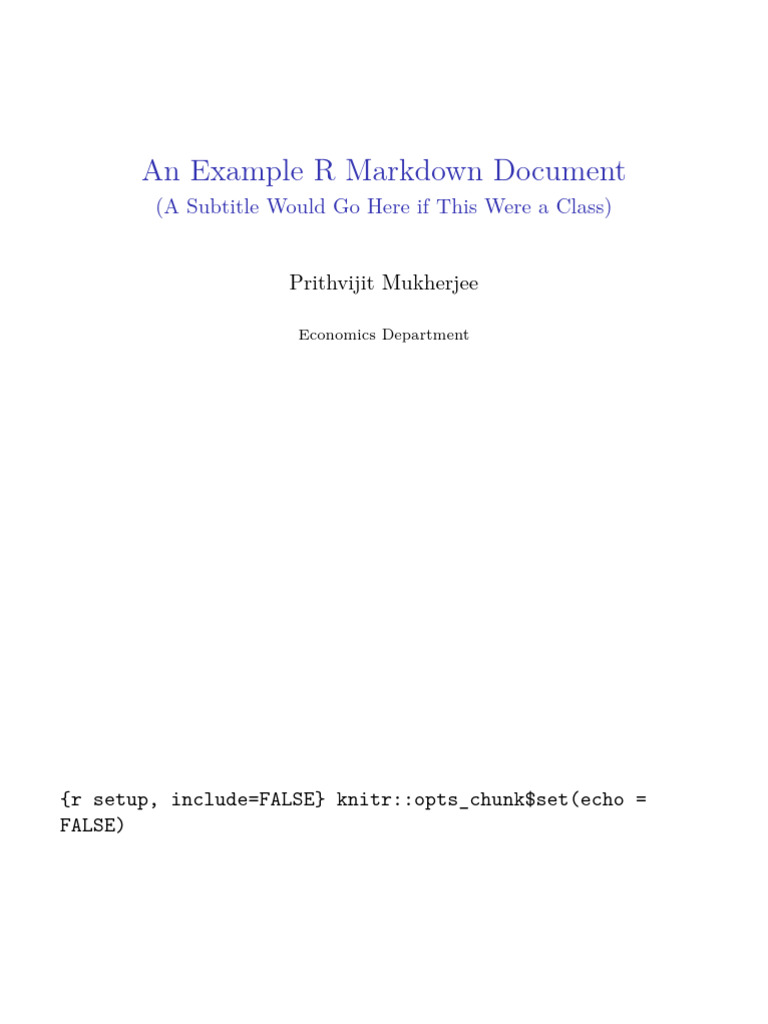 R Markdown Presentation Guide | PDF