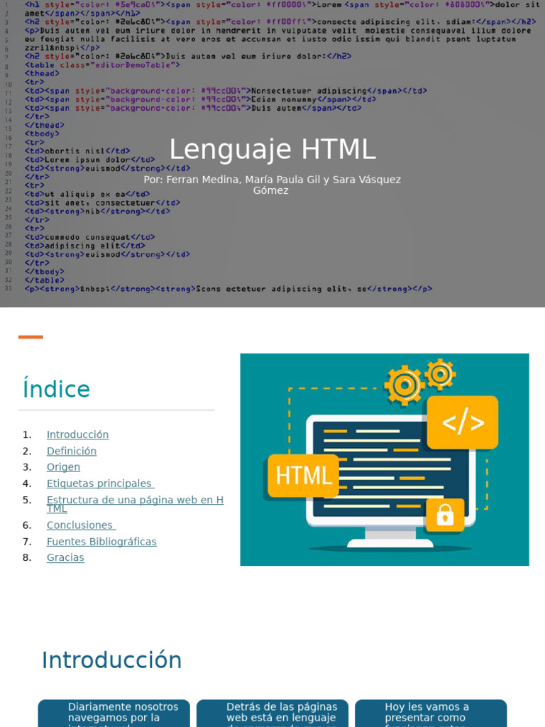 Lenguaje HTML | PDF | HTML | Red mundial
