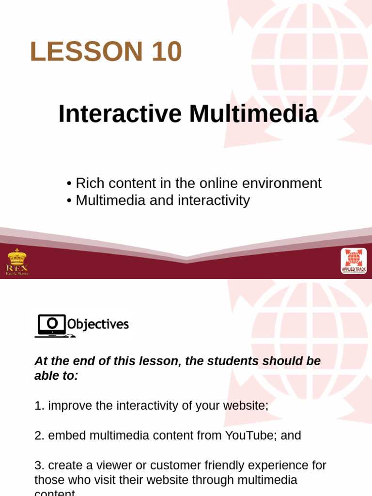 L10 Interactive Multimedia - PPTX Version 1 | PDF | Games & Activities