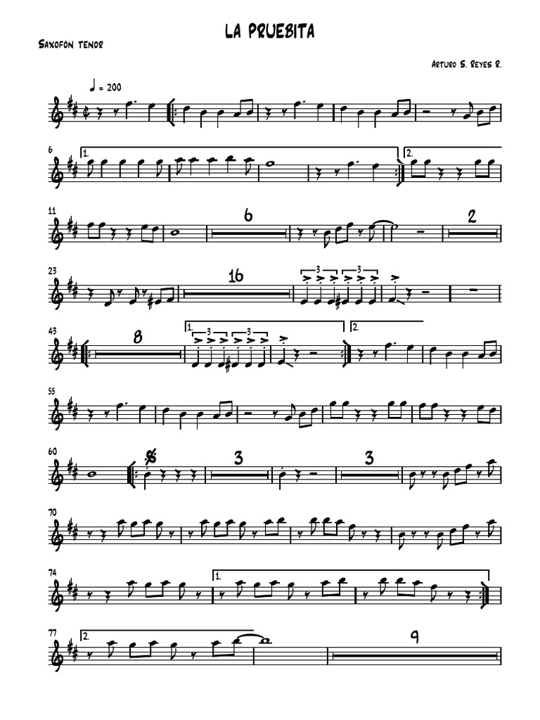 Pruebita-Tenor-1 | PDF