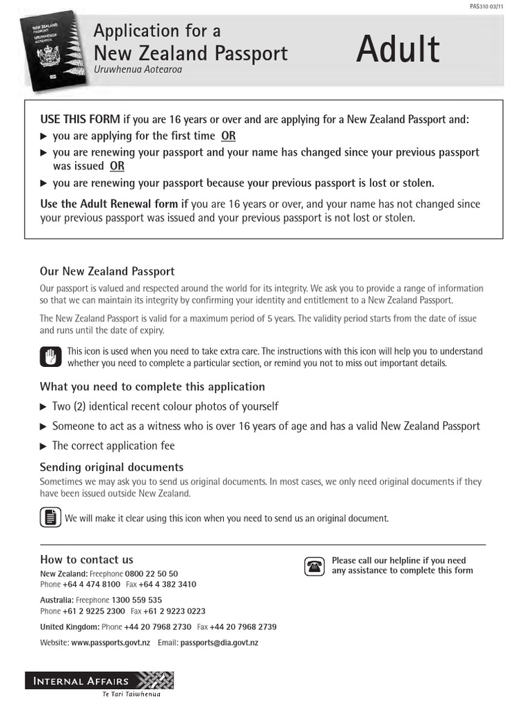 NZ Passport Application Guide | PDF | Photograph | Passport
